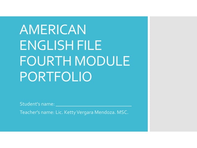 Presentation module 4 | PPT