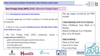 PORTAGE GUIDE early intervention tools for education | PDF