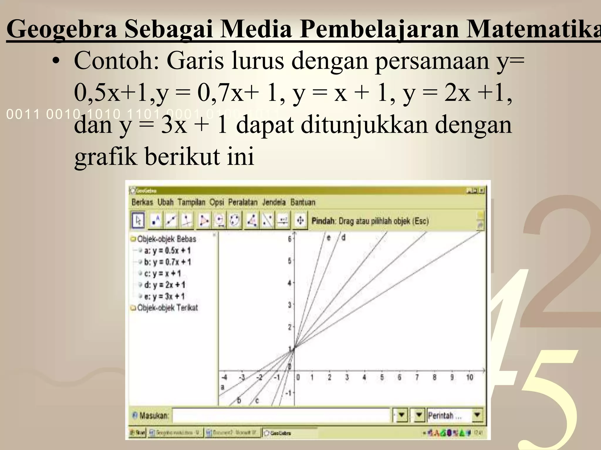 Presentation modul geogebra by Handri | PPTX