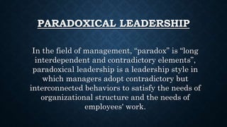 Presentation MOIZ LOB.pptx of leadership Organizational Behavior | PPTX