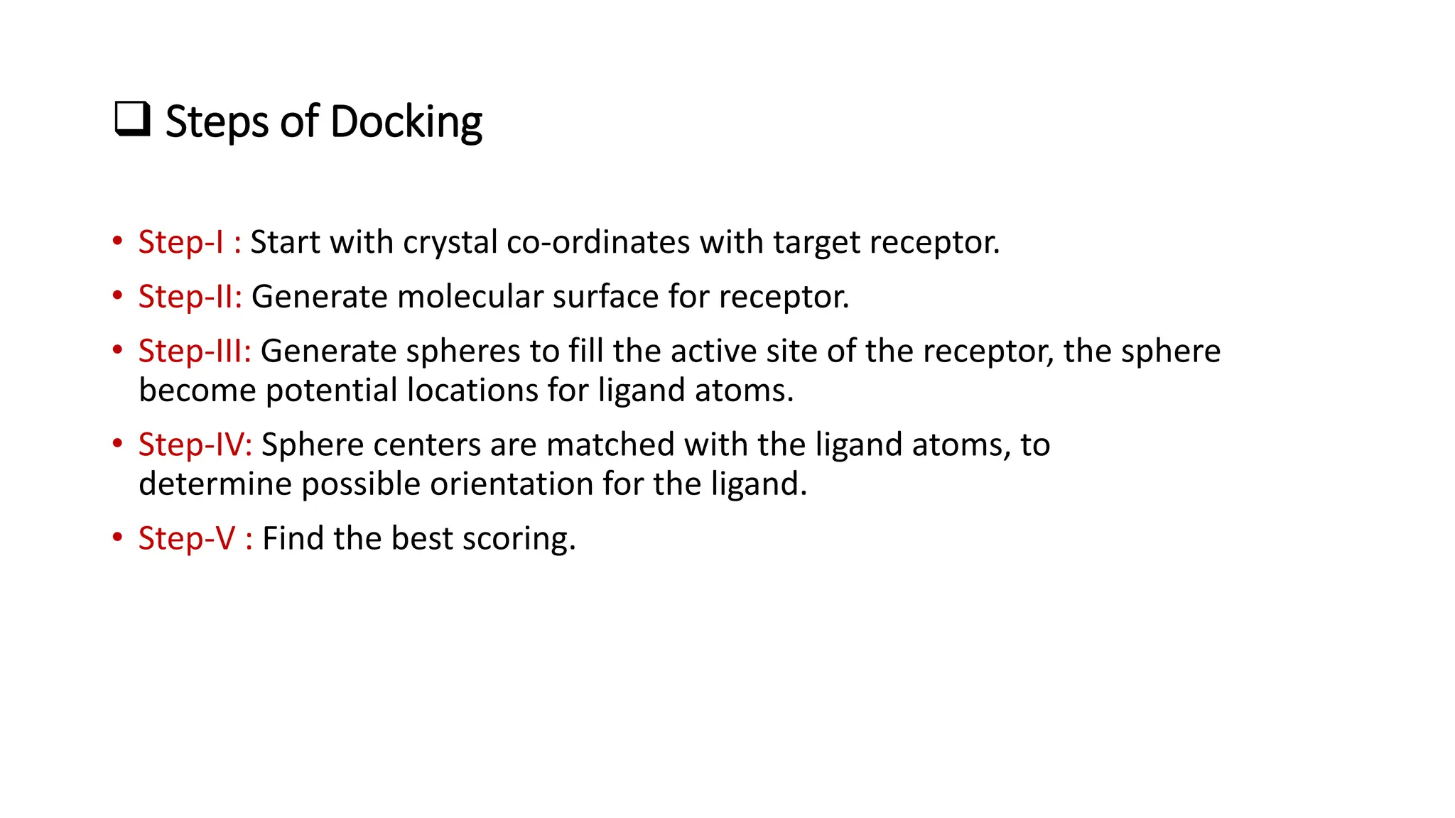 MOLECULAR DOCKING PRINCIPAL OF DRUG DISCOVERY | PPTX