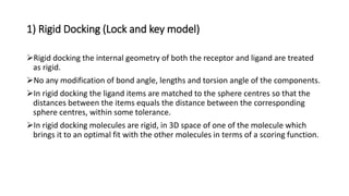 MOLECULAR DOCKING PRINCIPAL OF DRUG DISCOVERY | PPTX