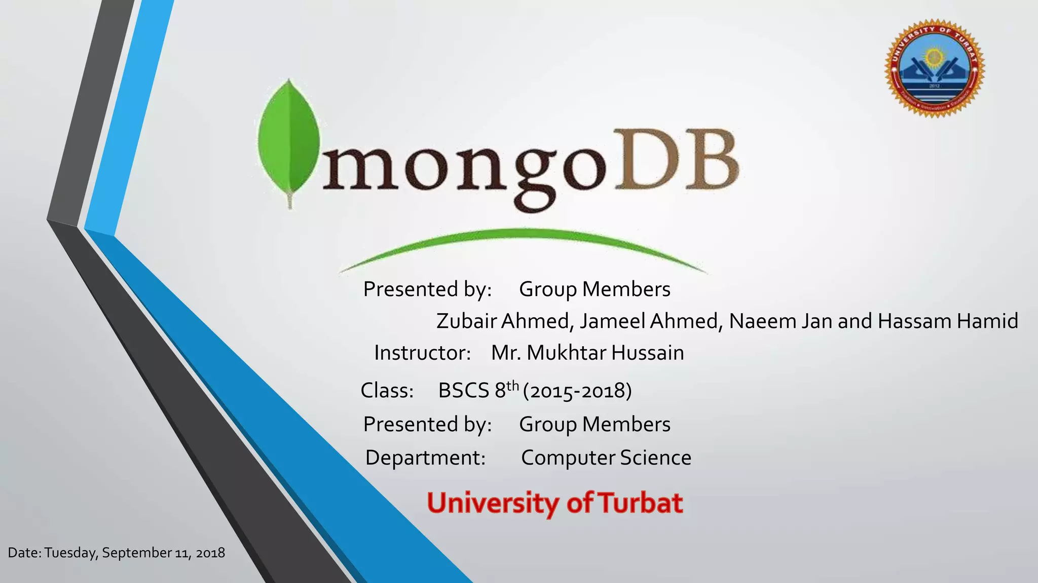 Presentation Mongodb Pptx Databases Computer Software And