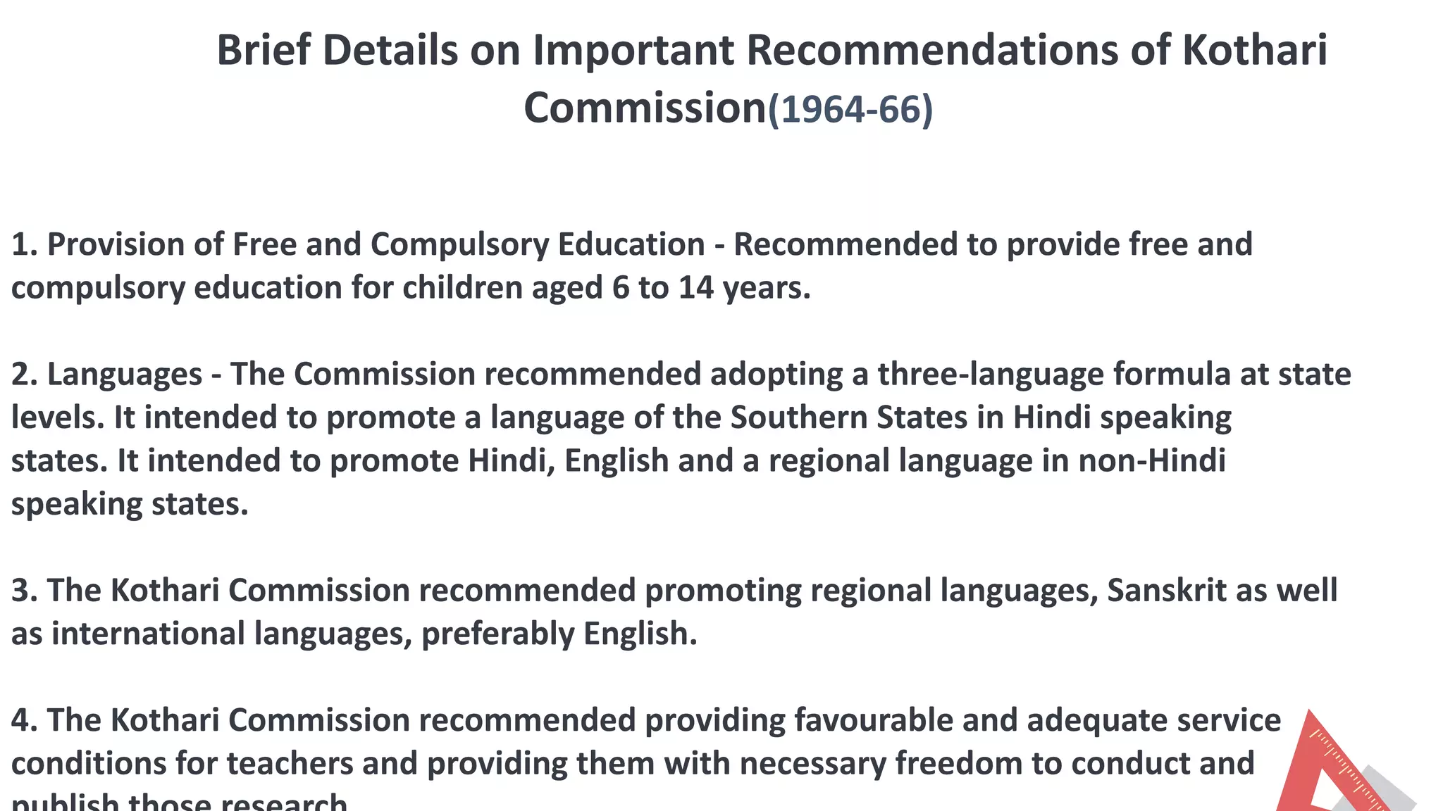 KOTHARI COMMISSION(1964-1966) | PPTX