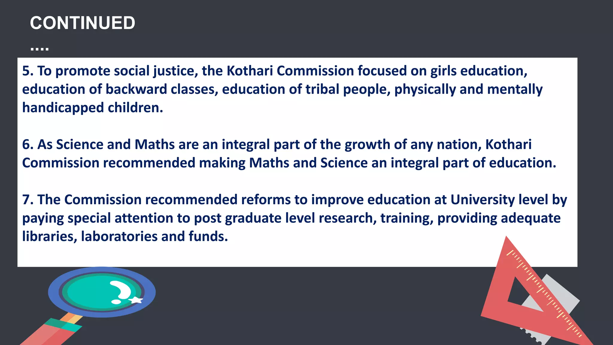 KOTHARI COMMISSION(1964-1966) | PPTX