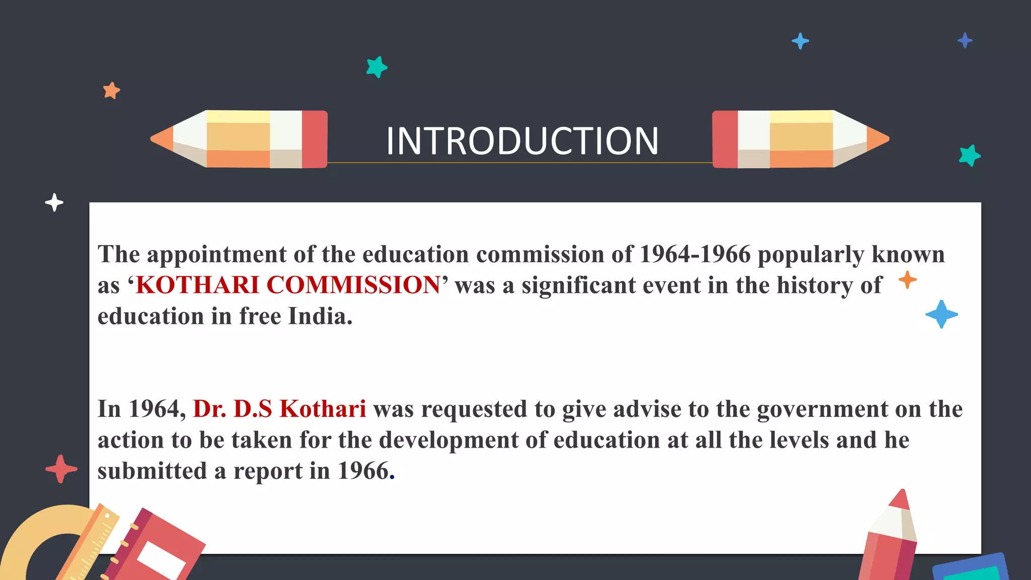 KOTHARI COMMISSION(1964-1966) | PPTX