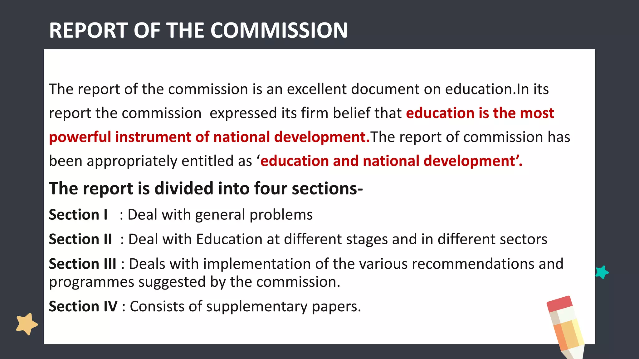KOTHARI COMMISSION(1964-1966) | PPTX