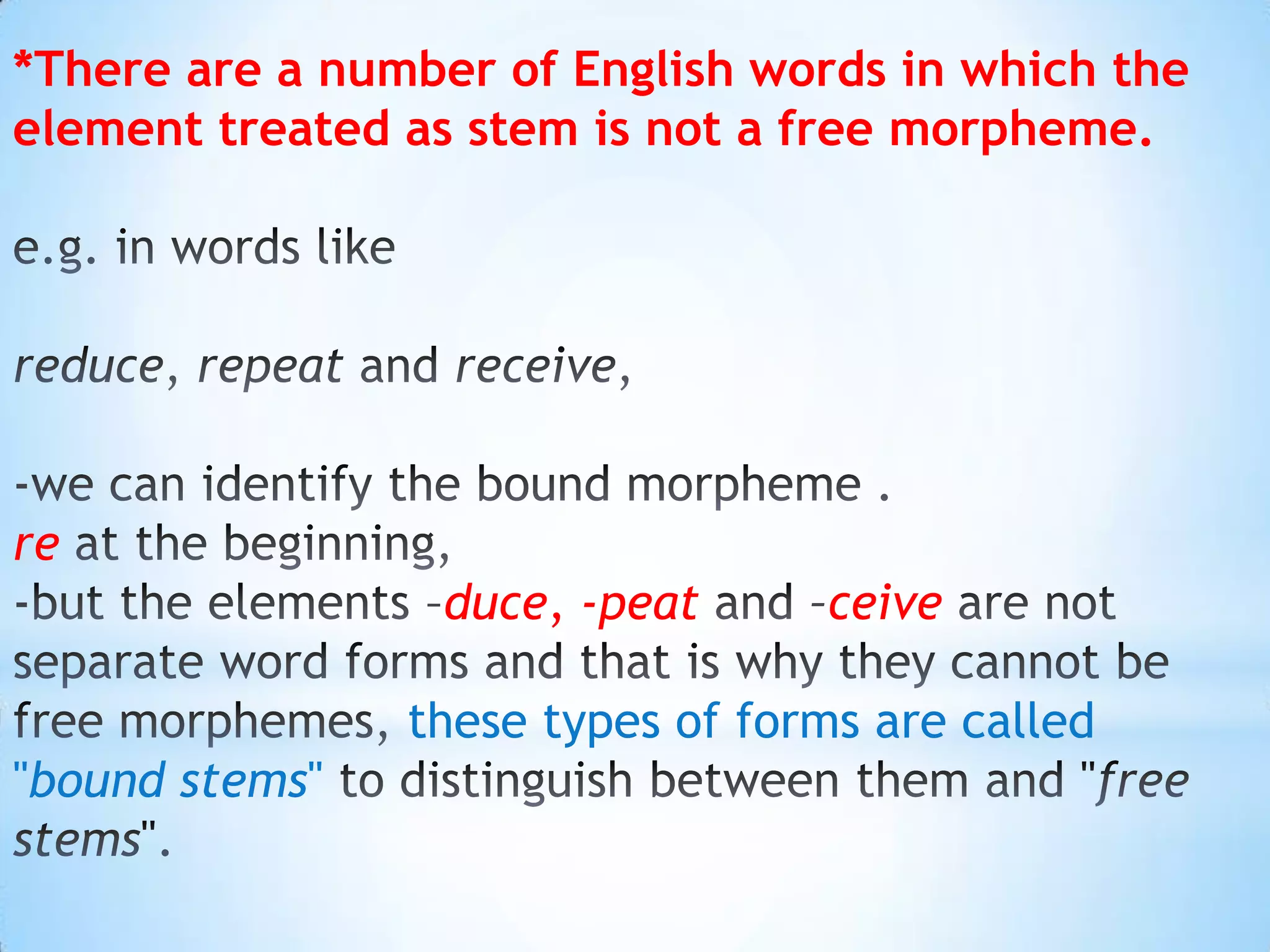 Morphology presentation | PPTX