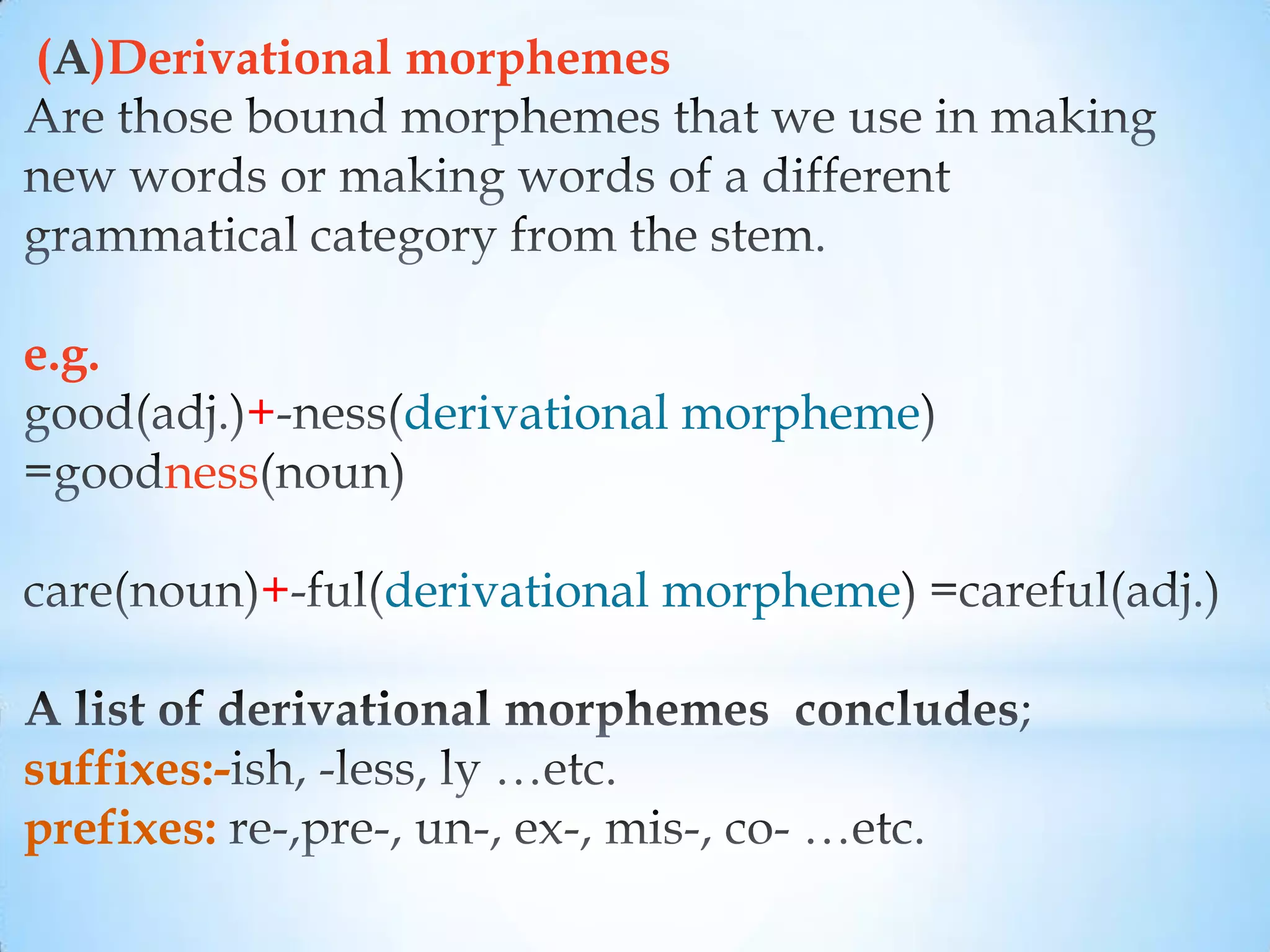 Morphology presentation | PPTX