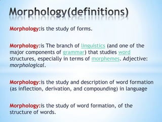 What Is Morphology? Morpheme Definition Awareness Braintrust | atelier-yuwa.ciao.jp