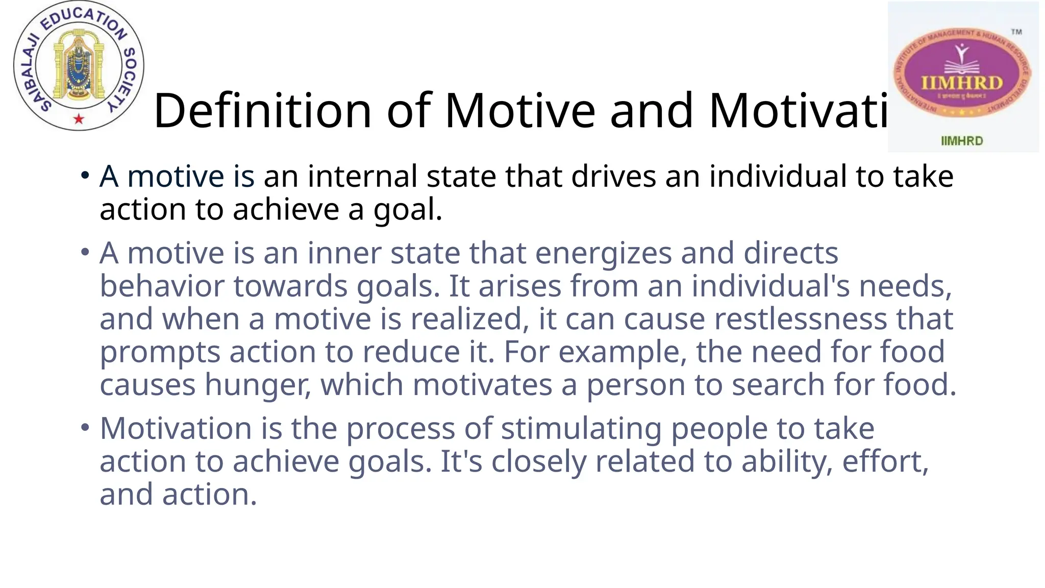 motivation : nature, scope and its process | PPTX