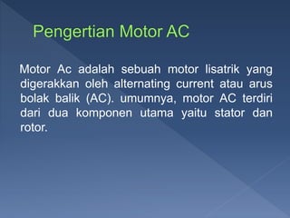 Presentation motor ac | PPTX
