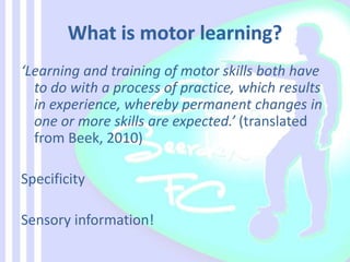 Presentation motor learning | PPTX