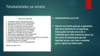 Tshekatsheko ya Theto "Mphakišetše" | PPTX