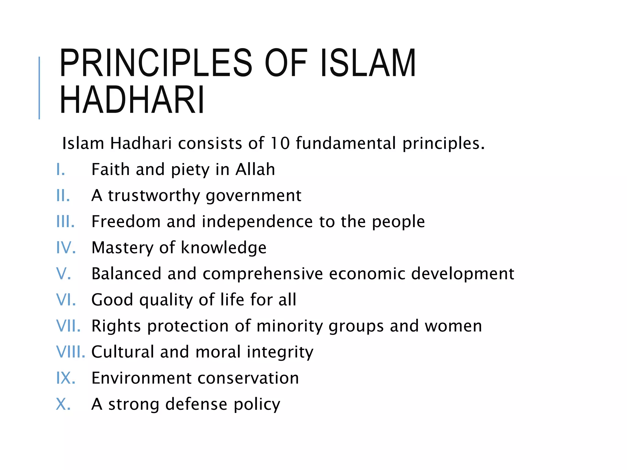 MPU Islam Hadhari & Satu Malaysia | PPTX