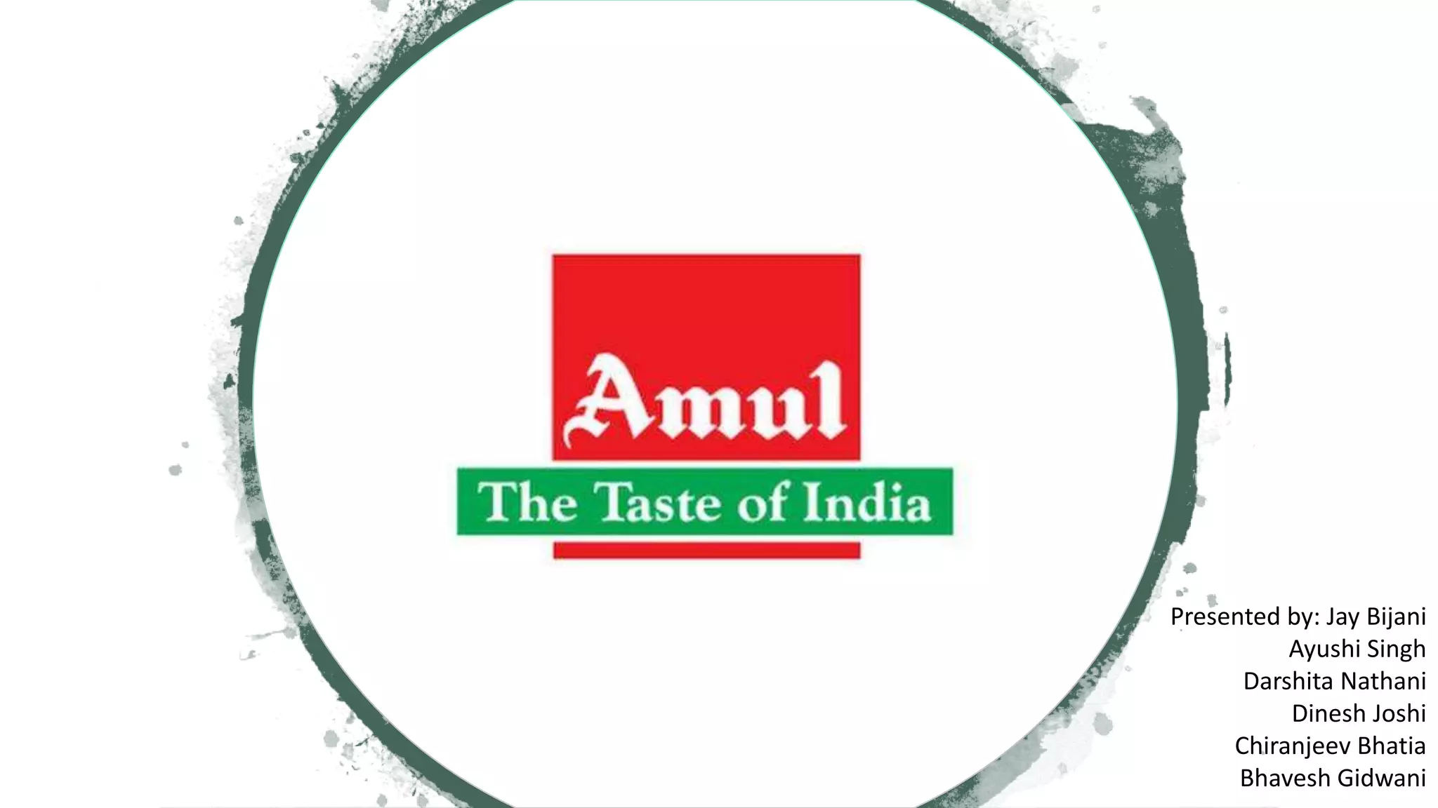 Amul Marketing Presentation | PPTX