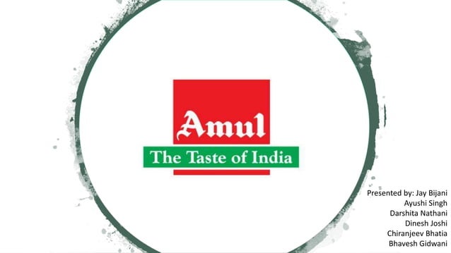 Amul Marketing Presentation | PPT