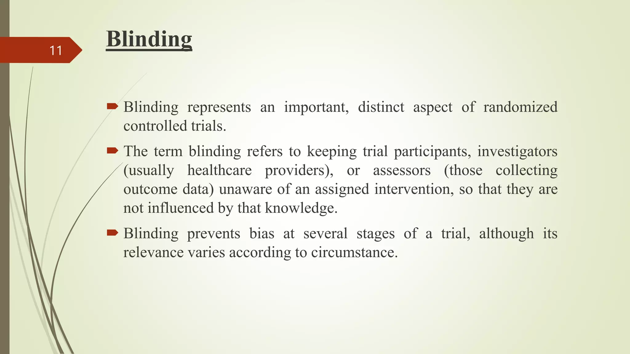 Cross over design, Placebo and blinding techniques | PPTX