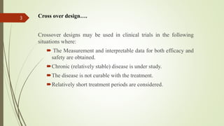 Cross over design, Placebo and blinding techniques | PPTX