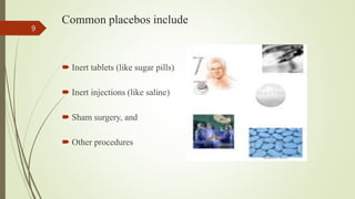 Cross over design, Placebo and blinding techniques | PPTX | Chemistry ...