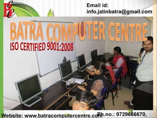 Computer Training In Ambala! BATRA COMPUTER CENTRE | PPT