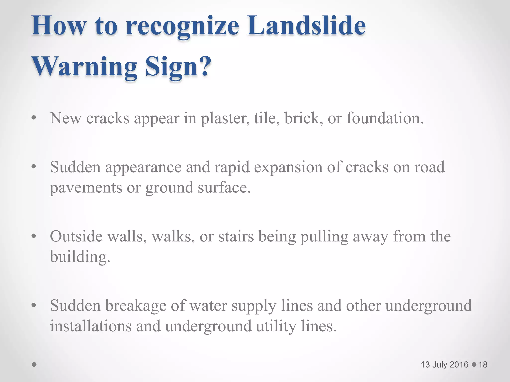 Landslide Safety Tips | PPTX