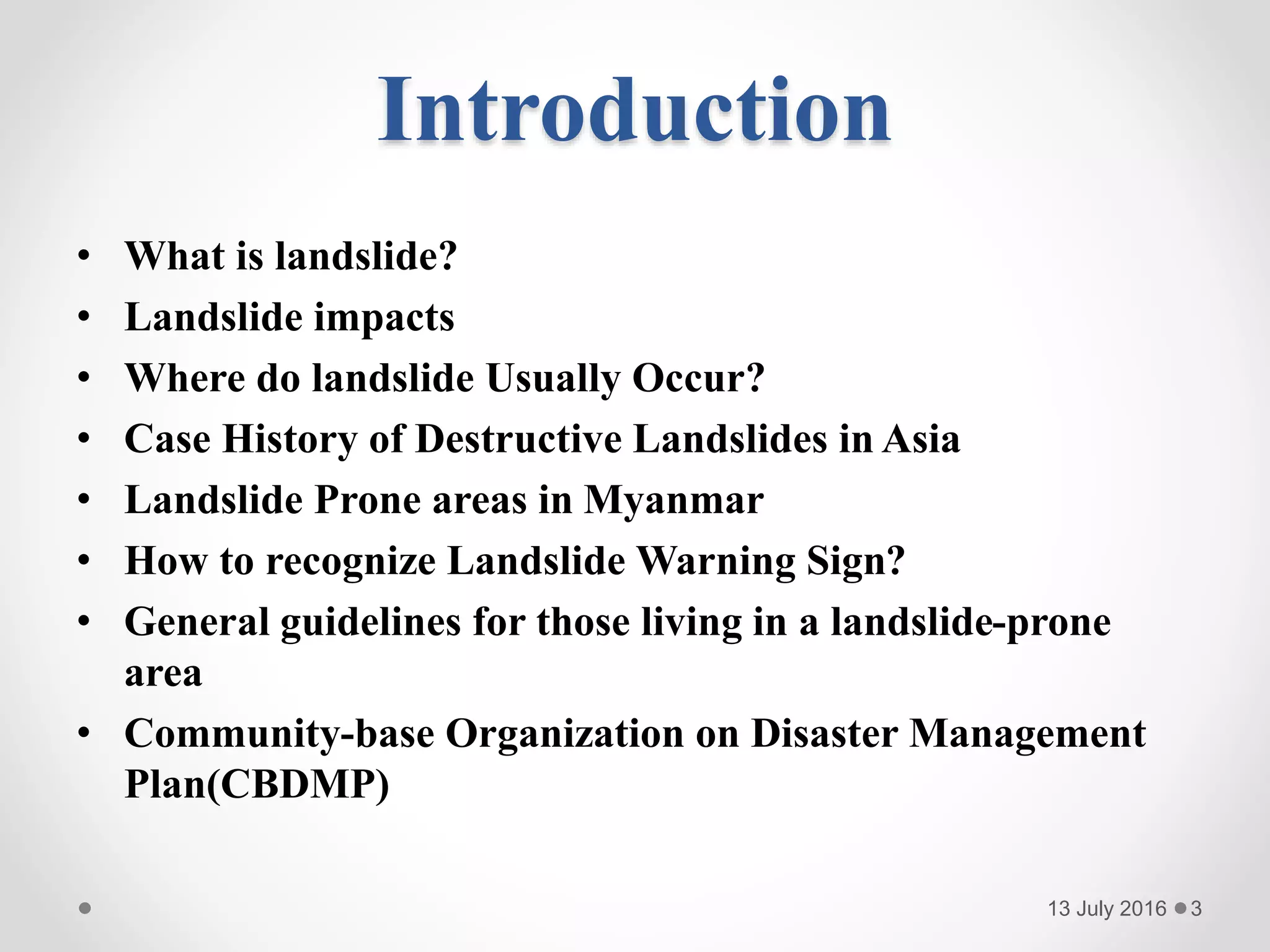 Landslide Safety Tips | PPTX