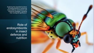 Endosymbionts in enhancing insect defense | PPTX