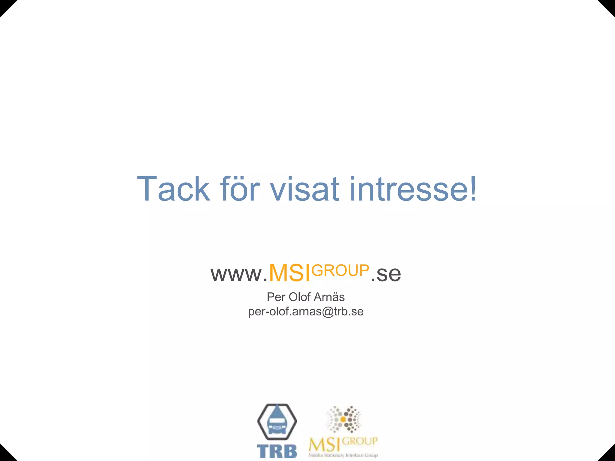 Presentation msi group | PPTX