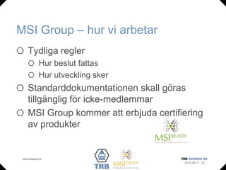 Presentation msi group | PPTX