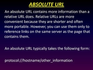 LINKING IN HTML | PPTX