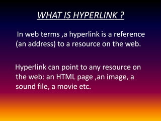 LINKING IN HTML | PPTX