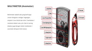 Presentation Multimeter pengukuran analog | PPTX