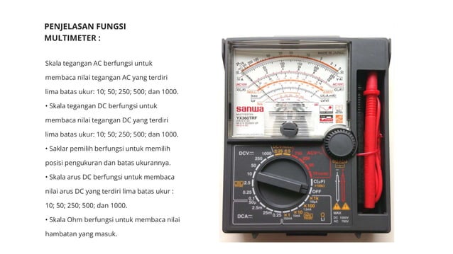 Presentation Multimeter pengukuran analog | PPTX