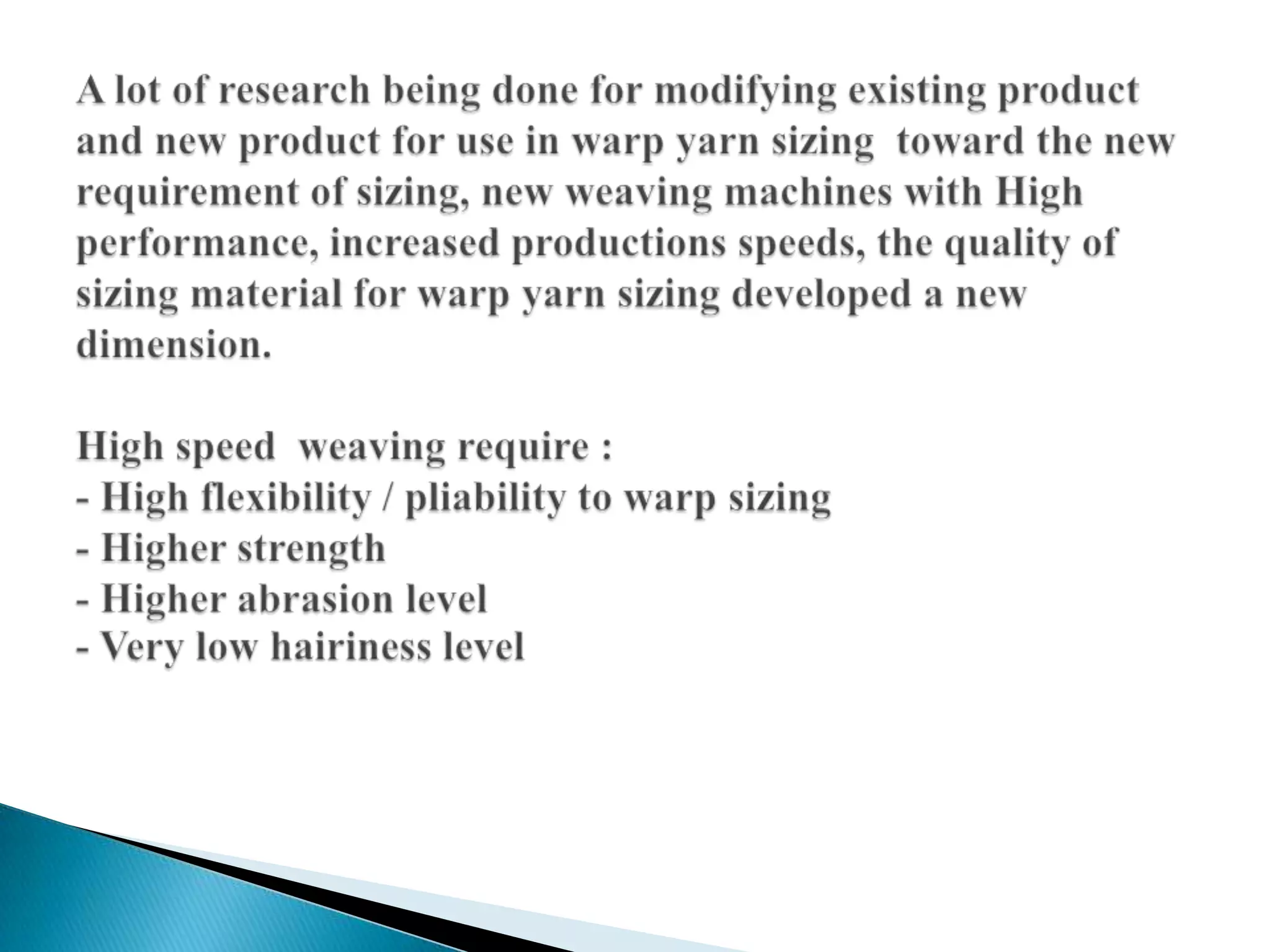 Multipurpose For Textile Sizing | PPT