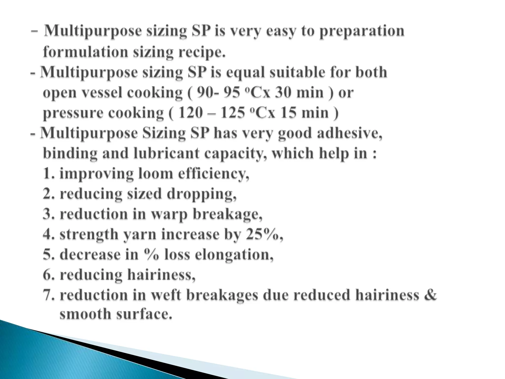 Multipurpose For Textile Sizing | PPT
