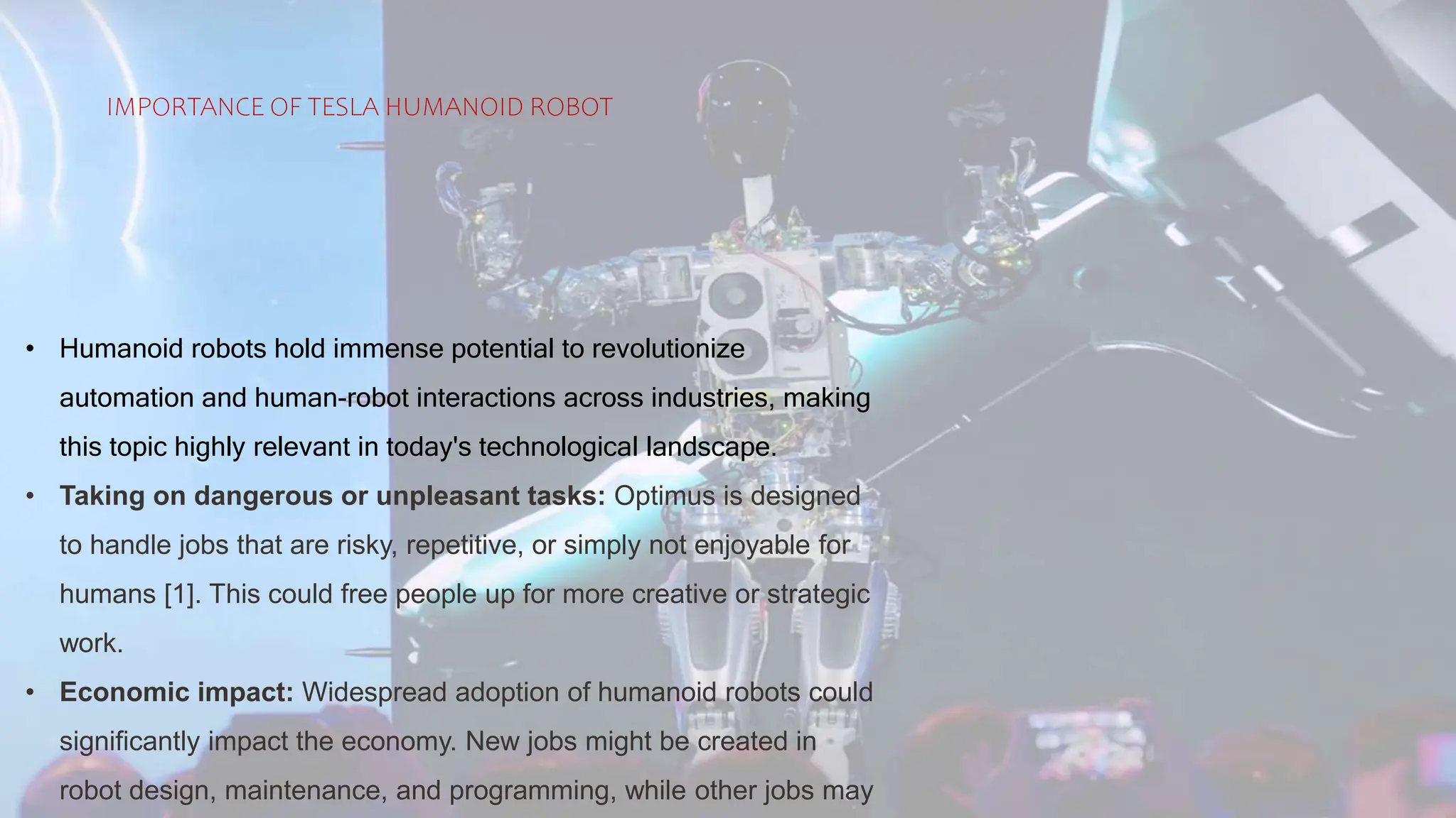 Tesla Humanoid Robot - PPT in 11 Simple Slide | PPTX
