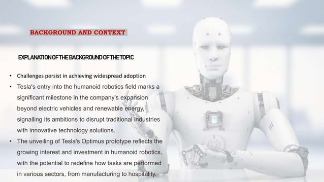 Tesla Humanoid Robot - PPT in 11 Simple Slide | PPTX | Robotics ...