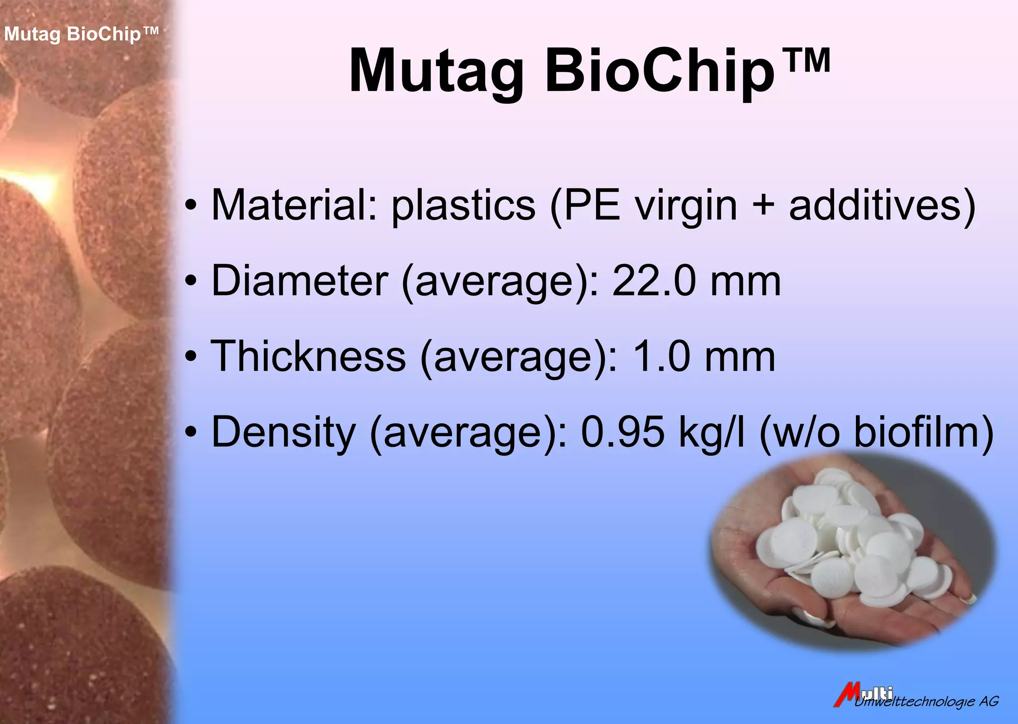 Presentation about Mutag BioChip: 3,000 m2/m3 high-performance biofilm ...