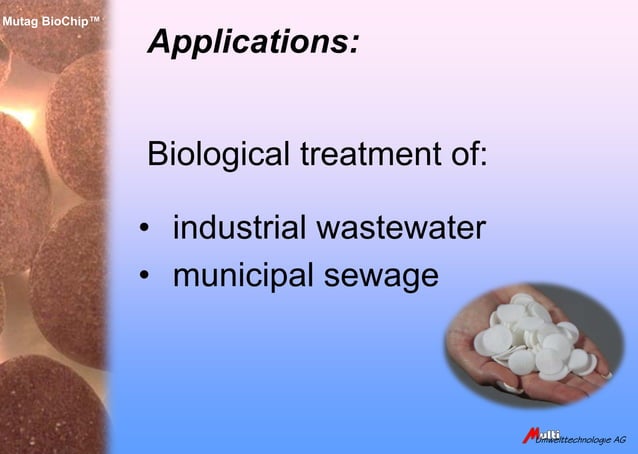 Presentation about Mutag BioChip: 3,000 m2/m3 high-performance biofilm ...