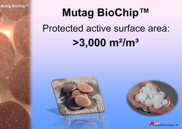 Presentation about Mutag BioChip: 3,000 m2/m3 high-performance biofilm ...