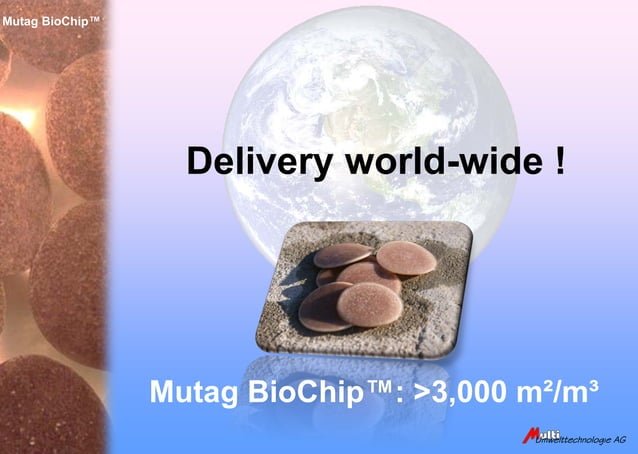 Presentation about Mutag BioChip: 3,000 m2/m3 high-performance biofilm ...