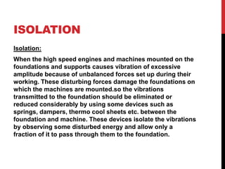 mechanical vibration: force transmitted to the foundation | PPTX
