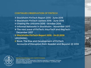 Growth of Swedish Digital FinTech Ecosystem | PPT