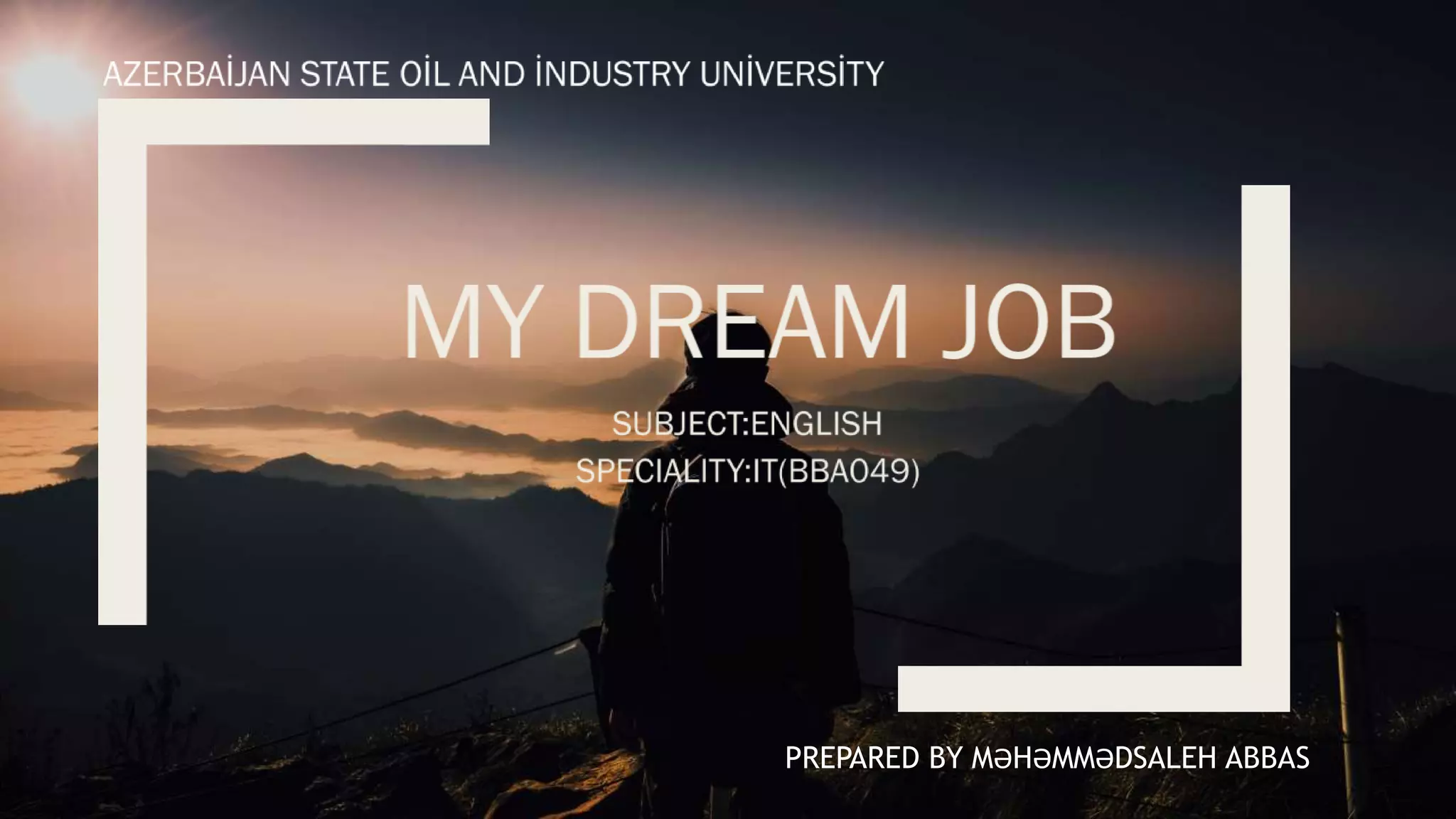 my dream job(to be designer) | PPTX