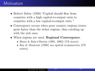 Regional Convergence of Unemployment Rates in Puerto Rico | PPT
