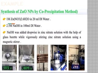 Coprecipitation method for nanomaterials | PPTX