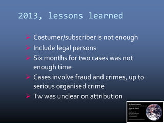 Presentation Nairobi 9 September 2013. Joint workshop on spam(law) of ...