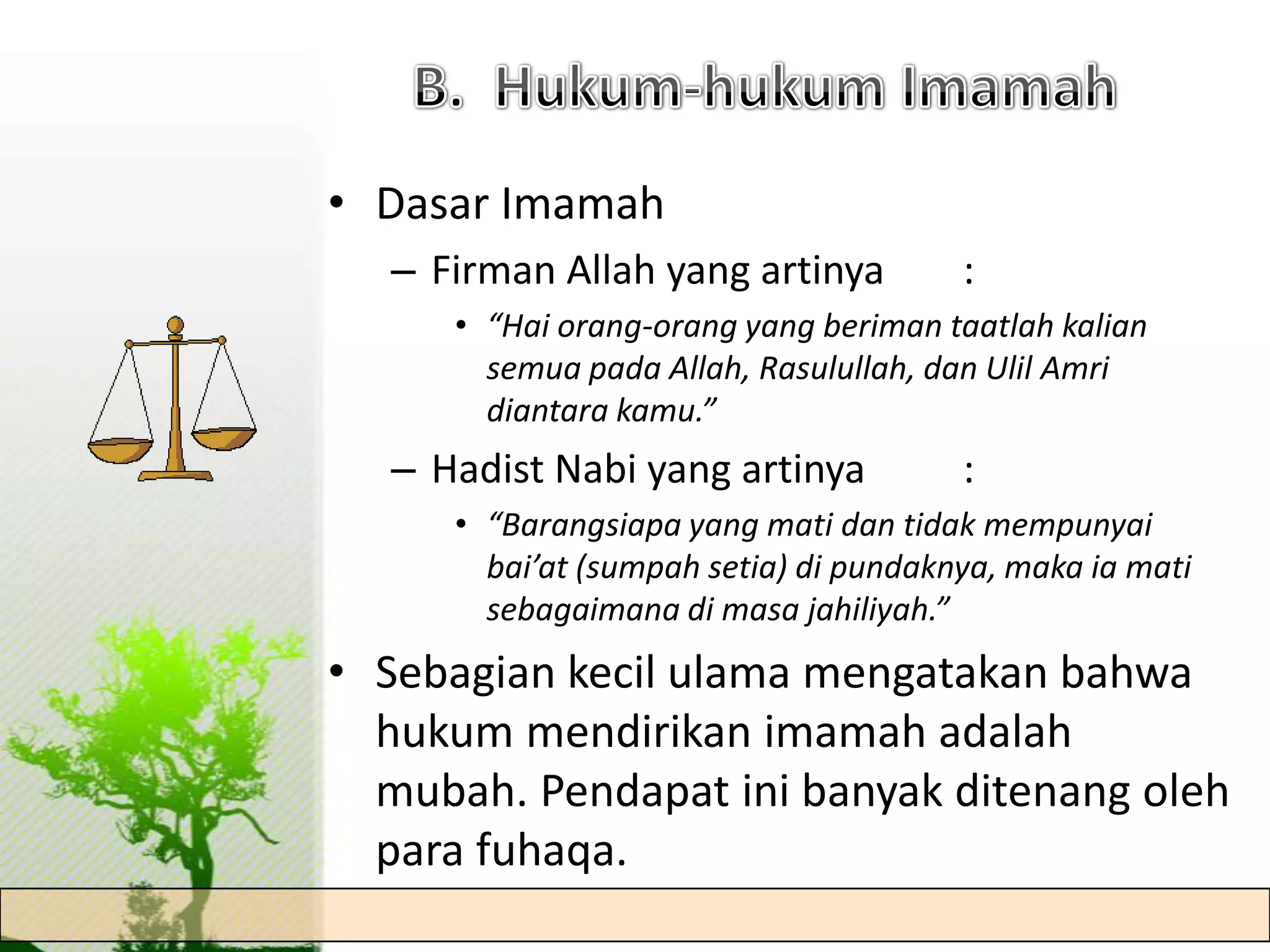 Sejarah Khalifah dan Imamah | PPTX