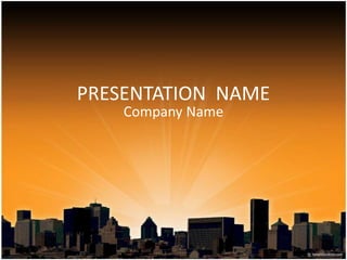 Skyline- Fake Presentation | PPTX